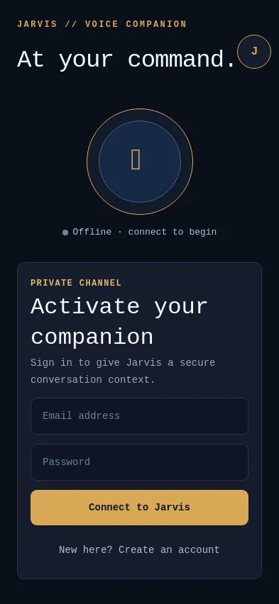 Jarvis Voice Companion