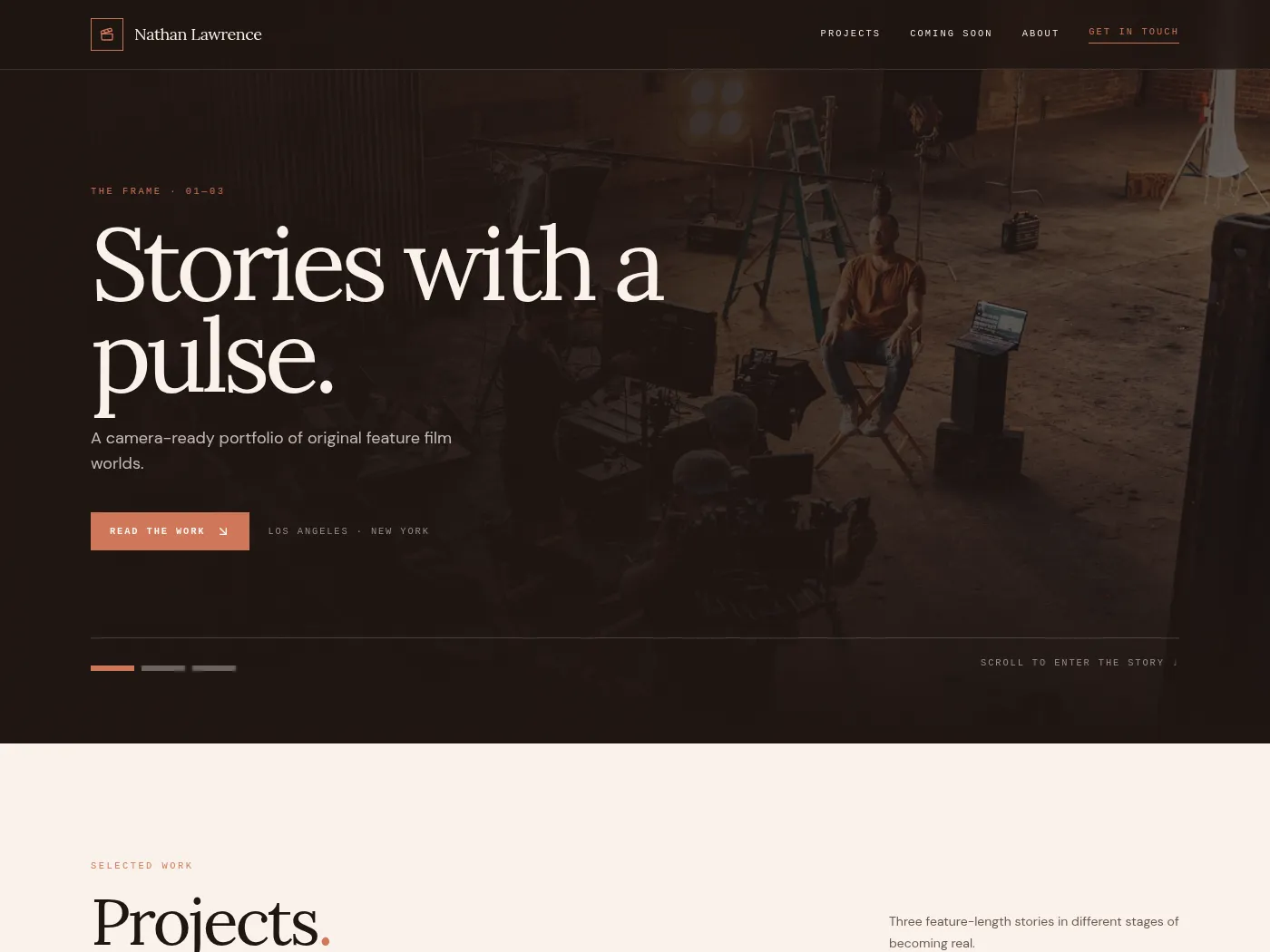 Screenwriter Portfolio Pro