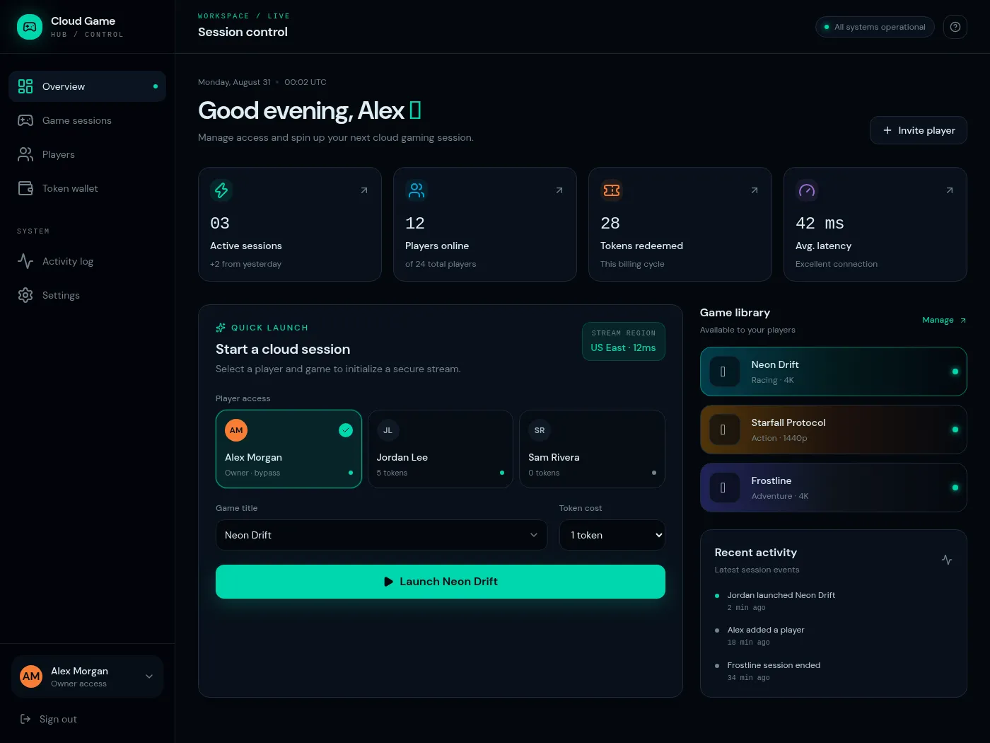 Cloud Game Hub