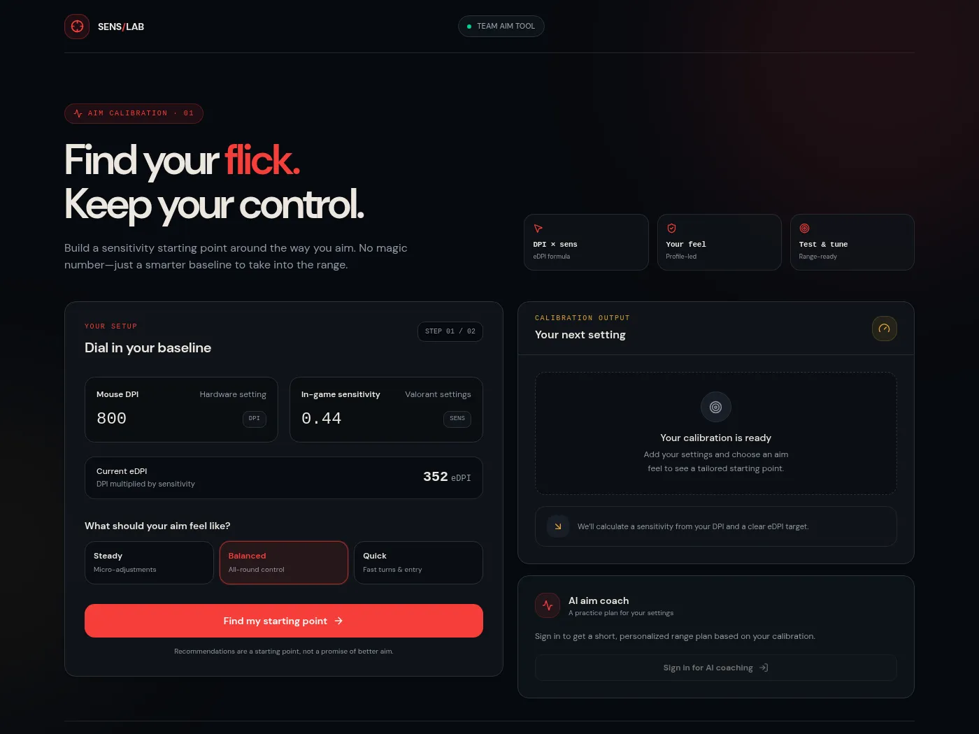 Valorant Sens Finder