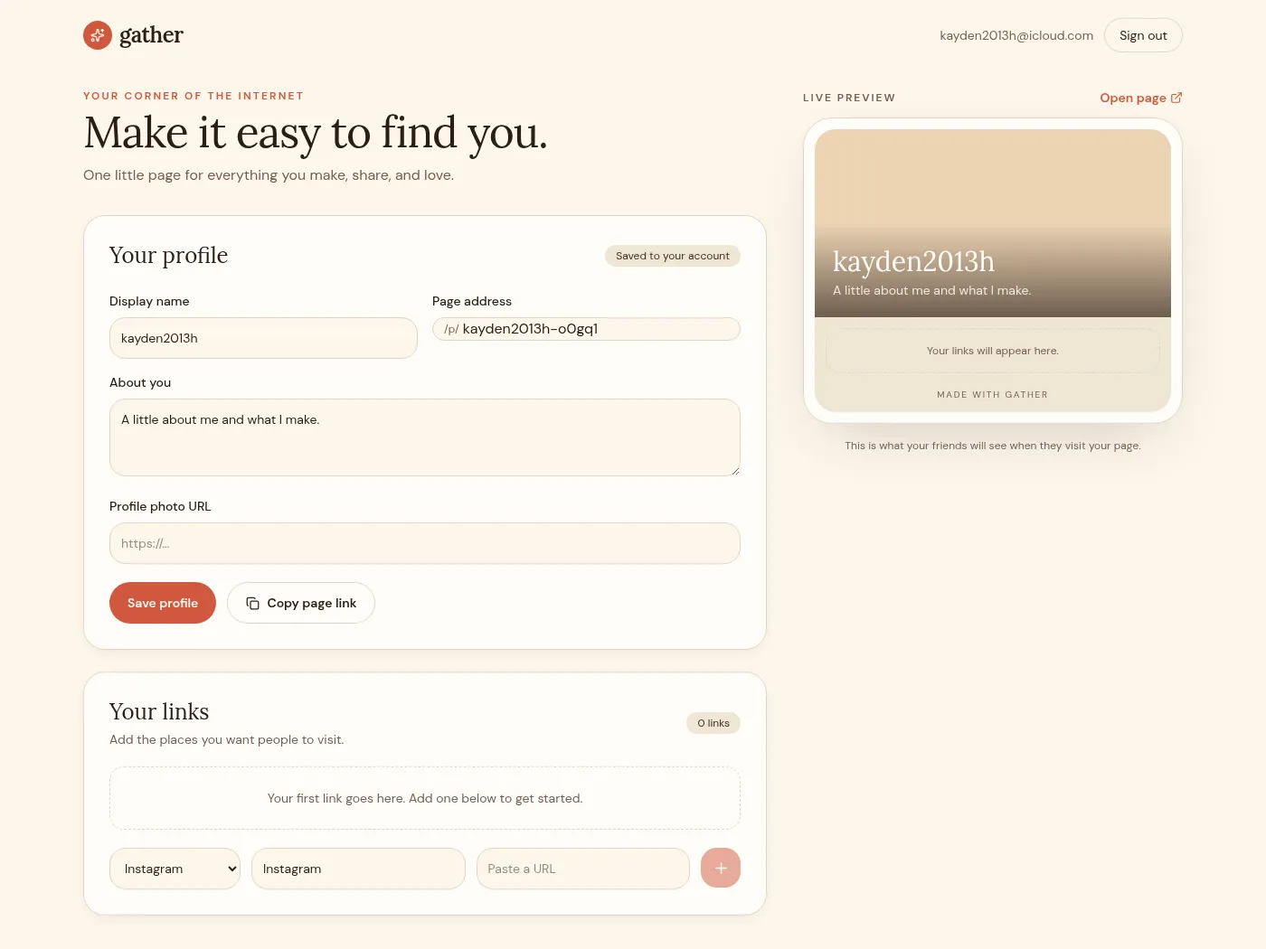 Social Link Hub