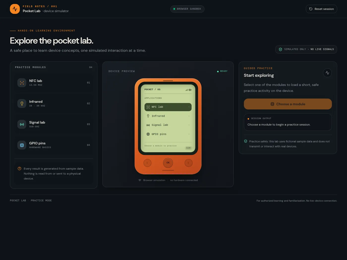 Flipper Zero Web Sim