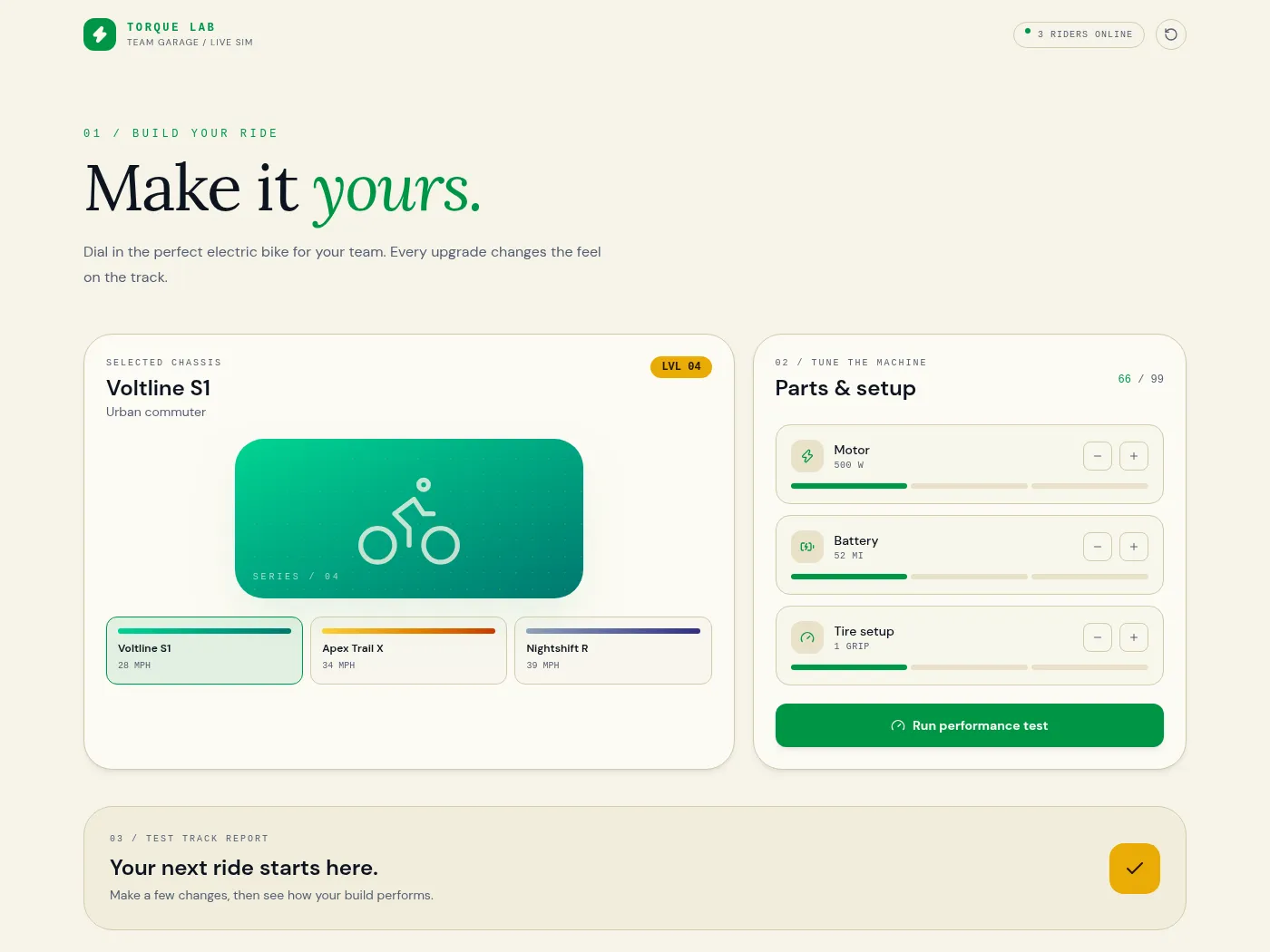 eBike Tuner Simulator