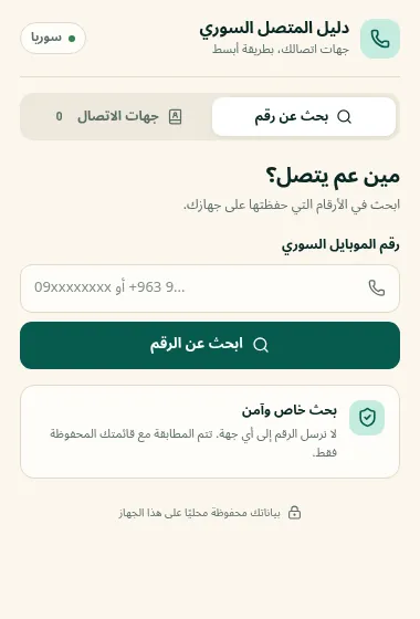 Syrian Caller ID
