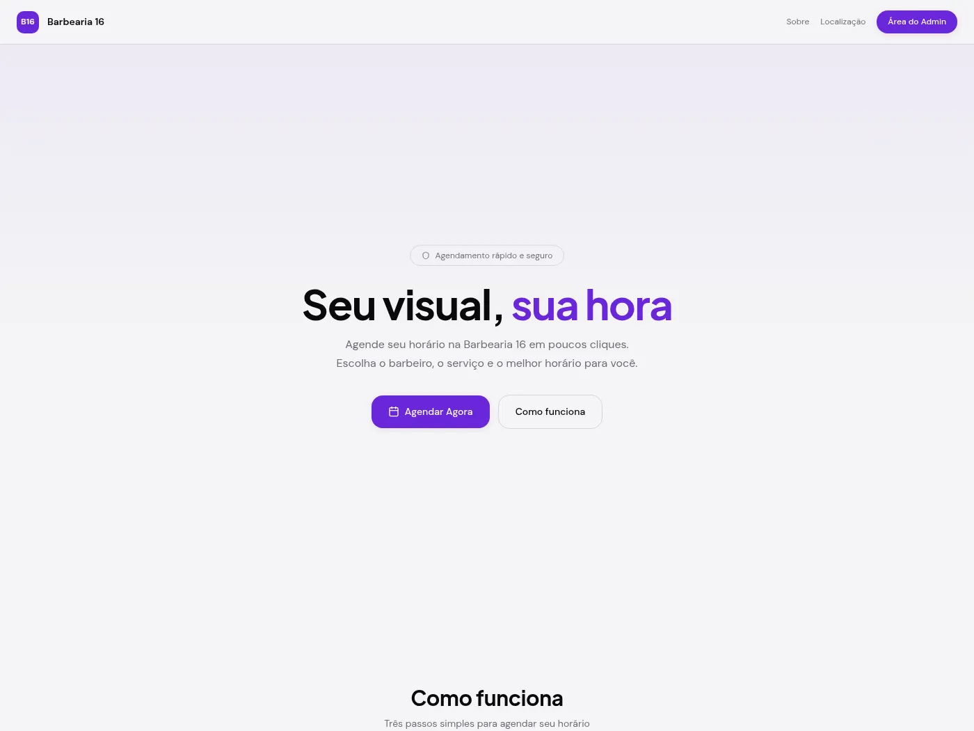 Barbearia16 Scheduler Pro