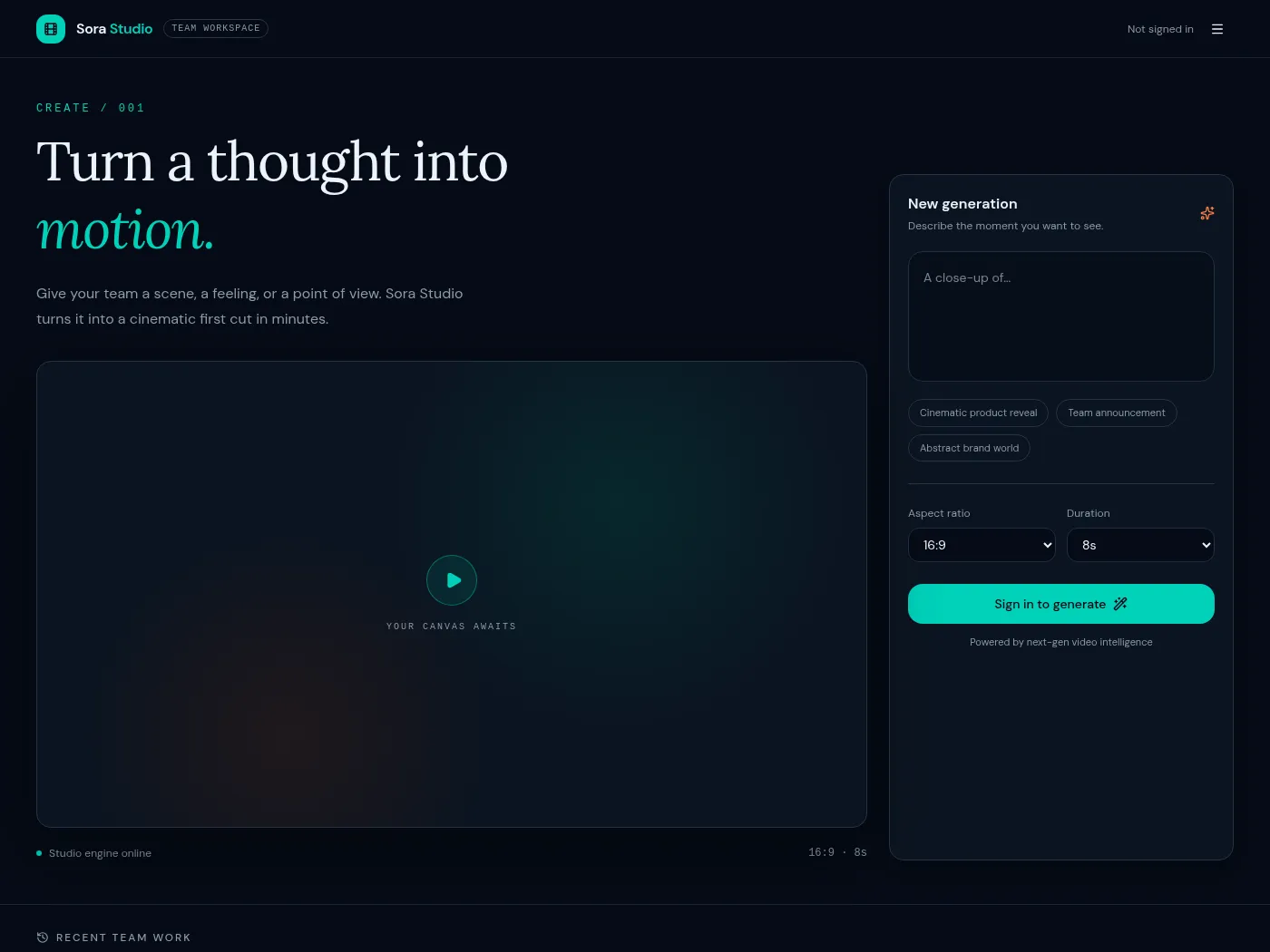 Sora 2 AI Video Studio