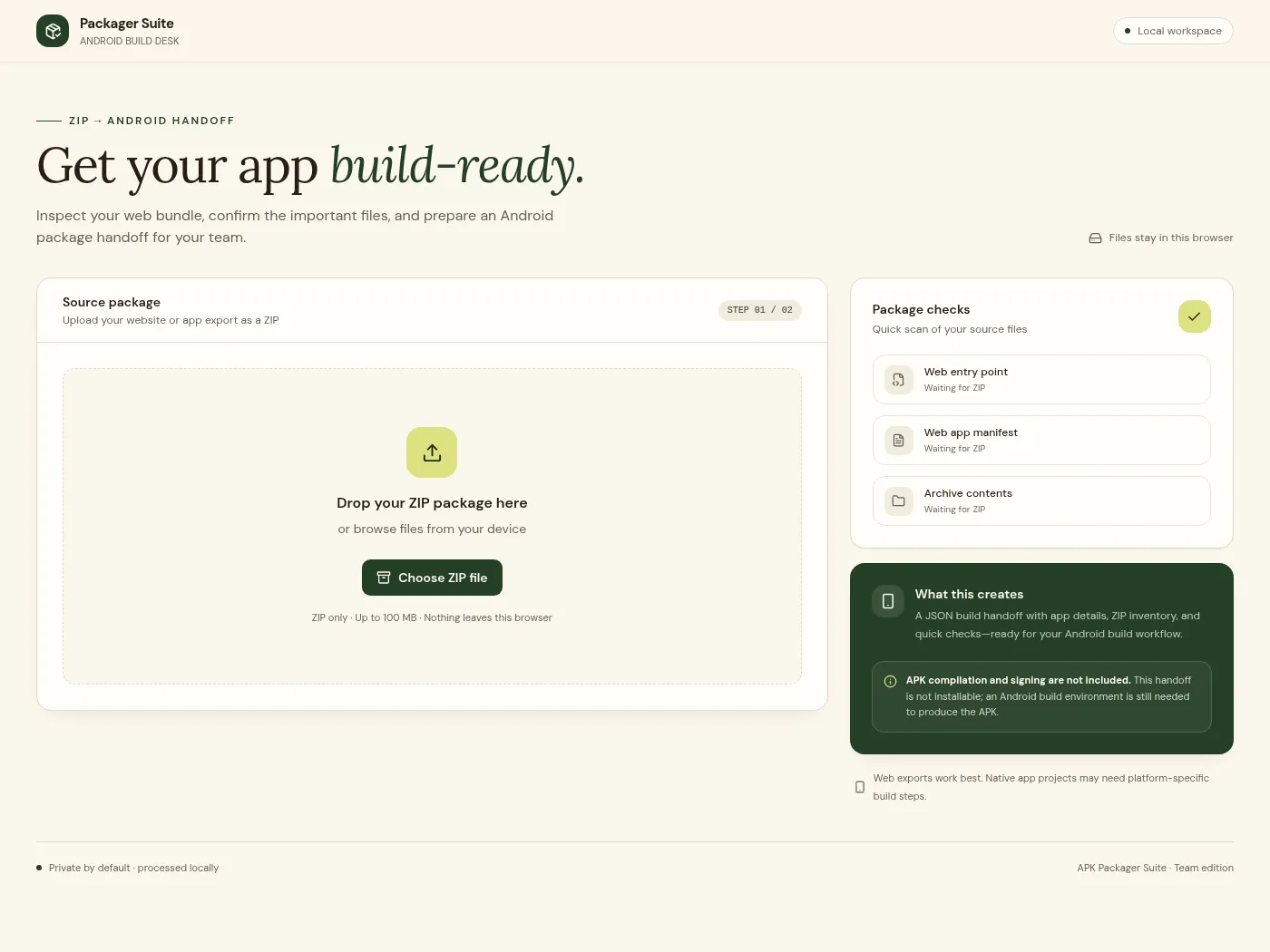 APK Packager Suite