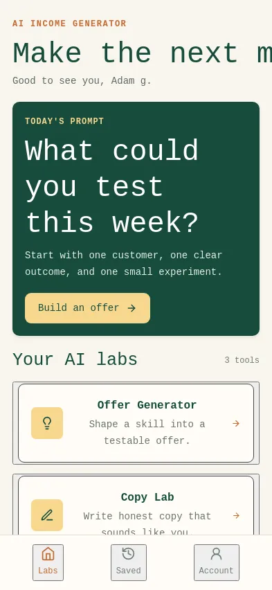 AI Income Mobile