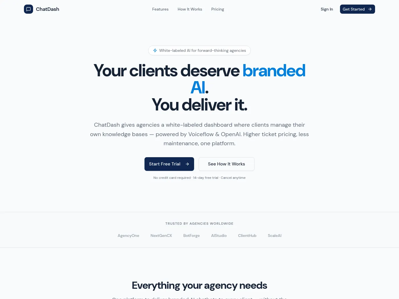 ChatDash AI Agency Suite