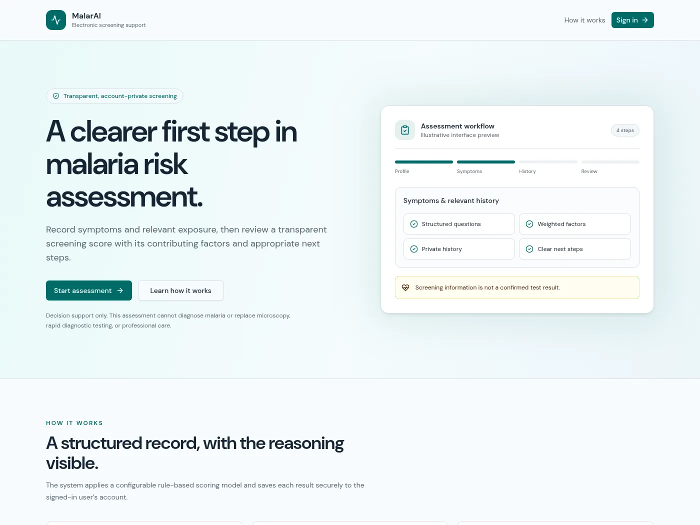 MalarAI Diagnosis System