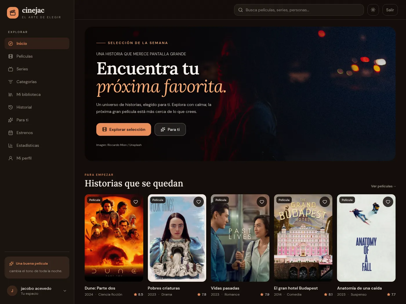 Cinejac Streaming Platform
