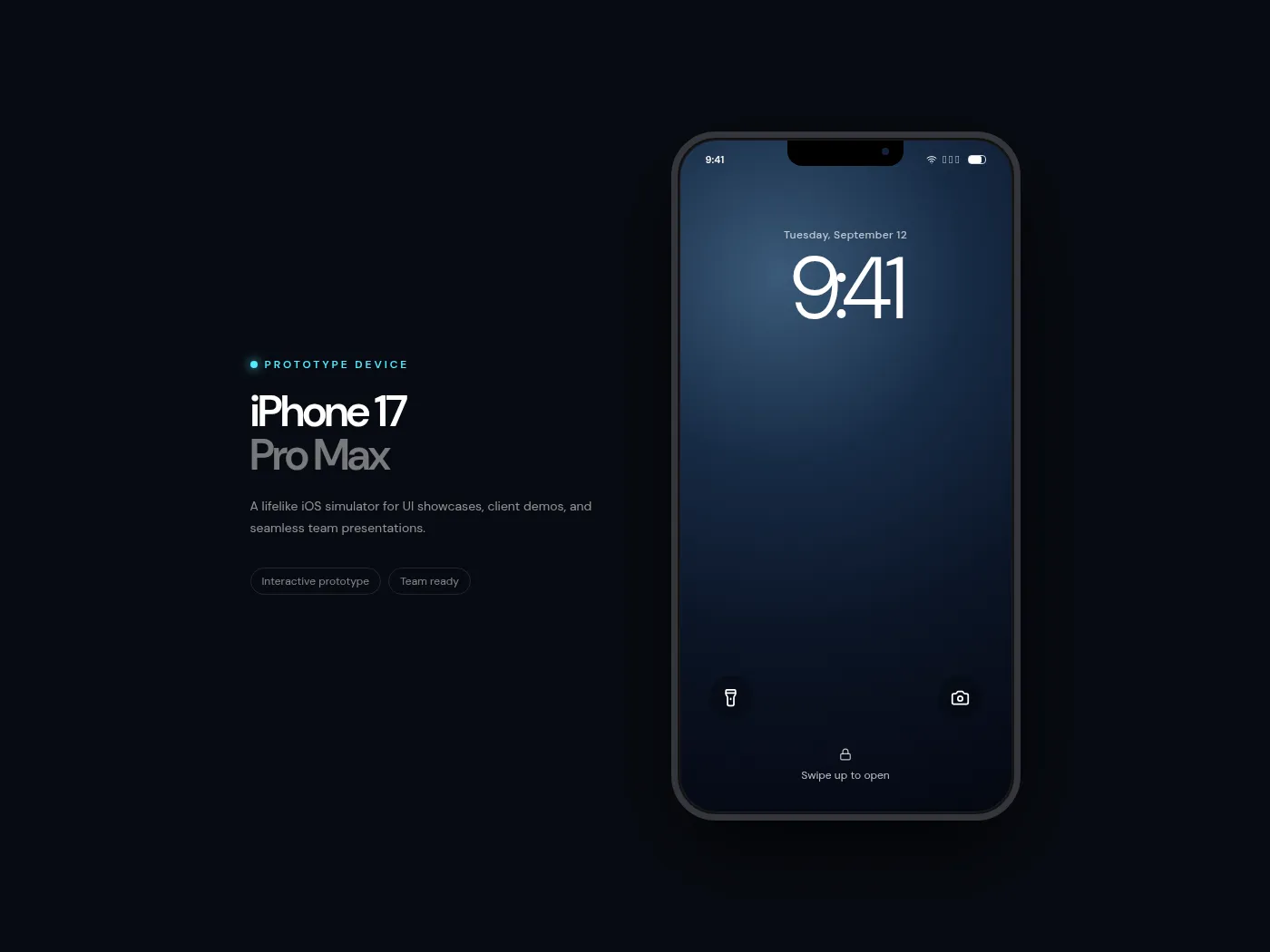 iPhone 17 Pro Max Simulator