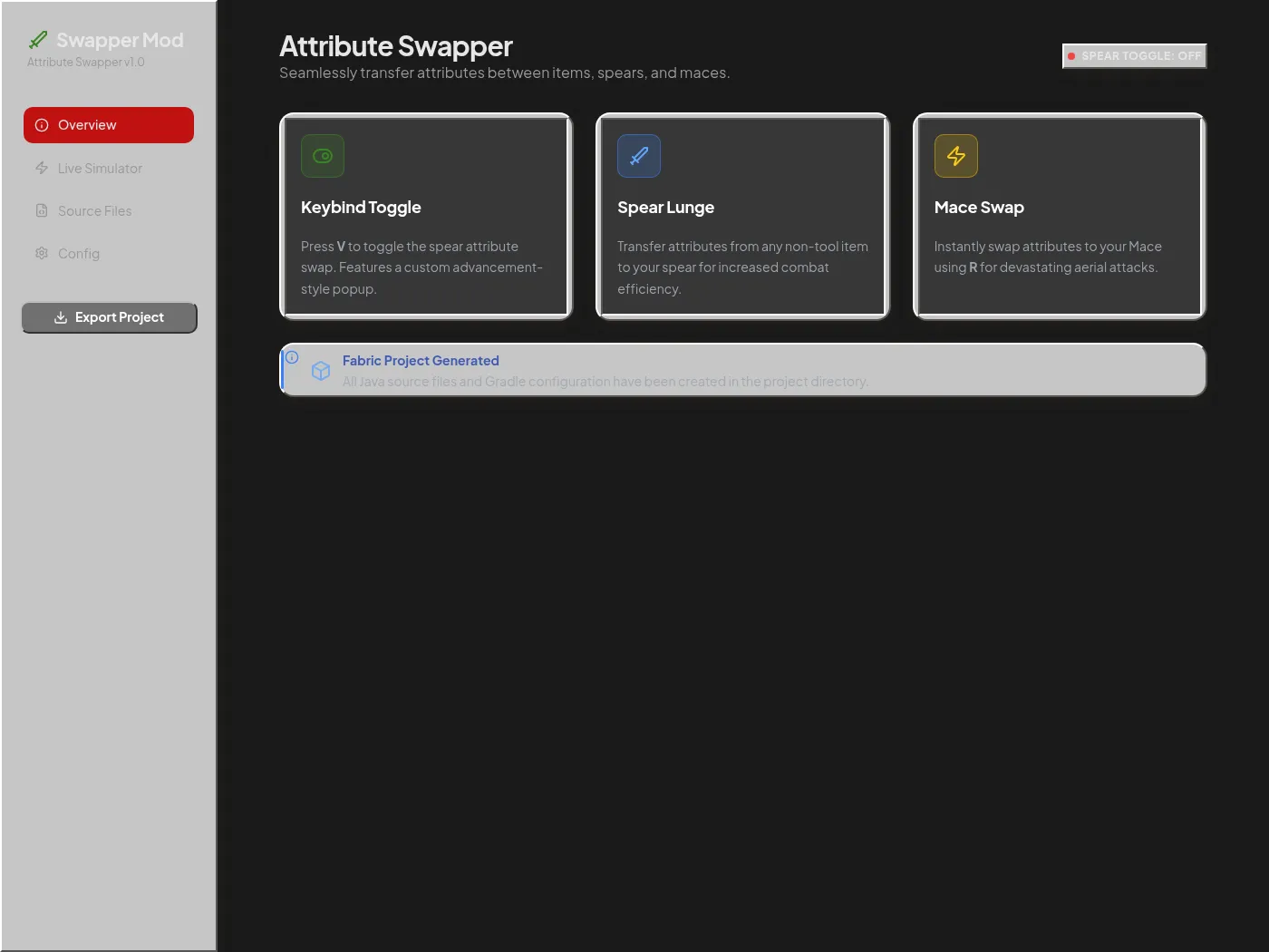 Attribute Swapper Mod