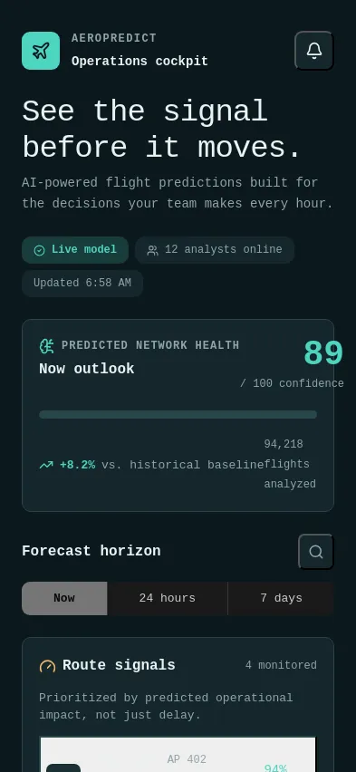 AeroPredict AI