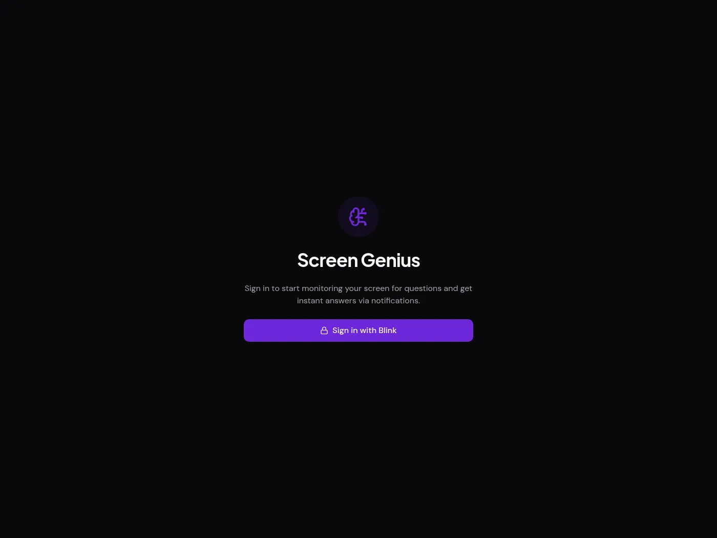 Screen Genius Notifier