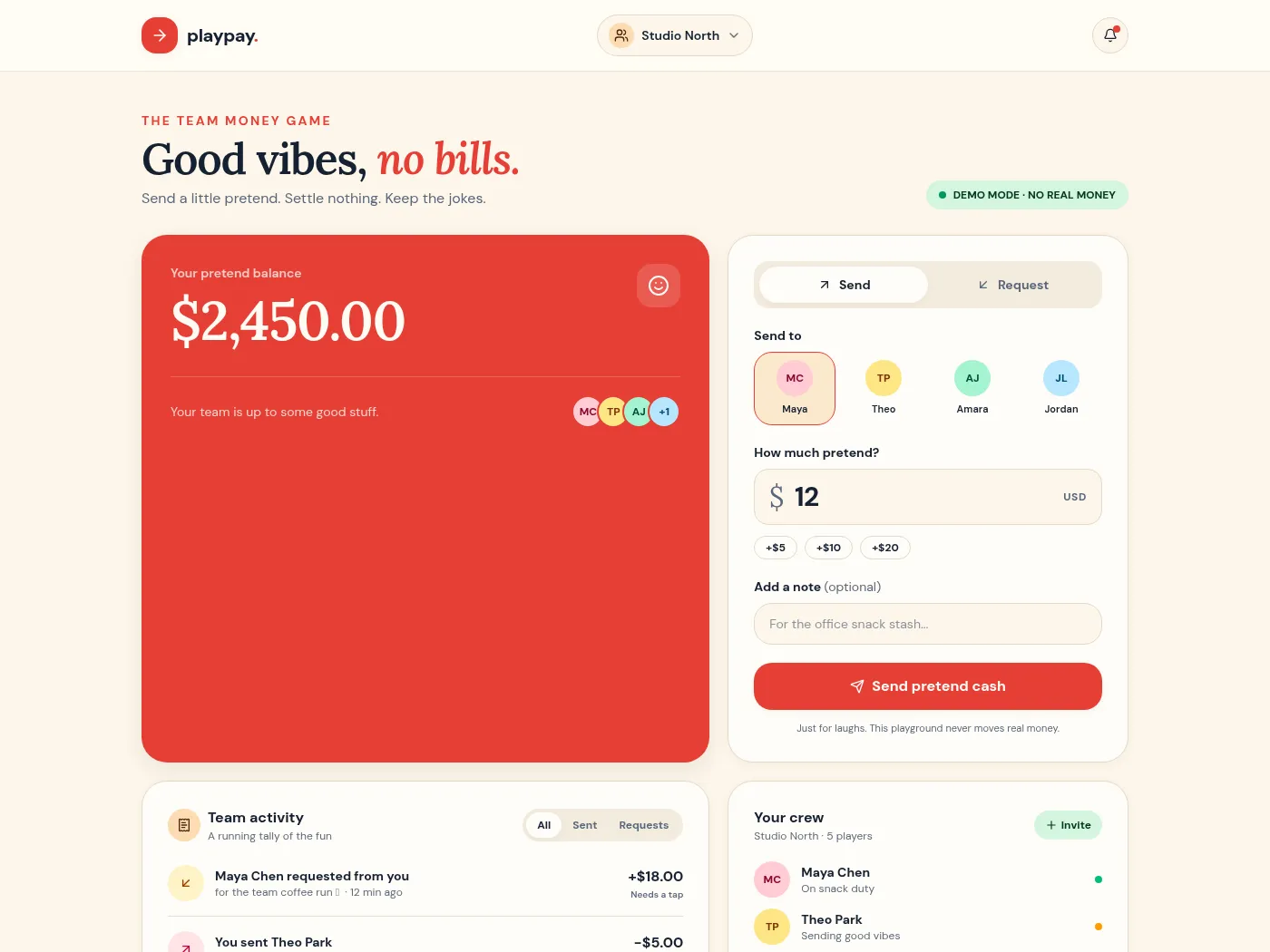 Mock Pay Playground