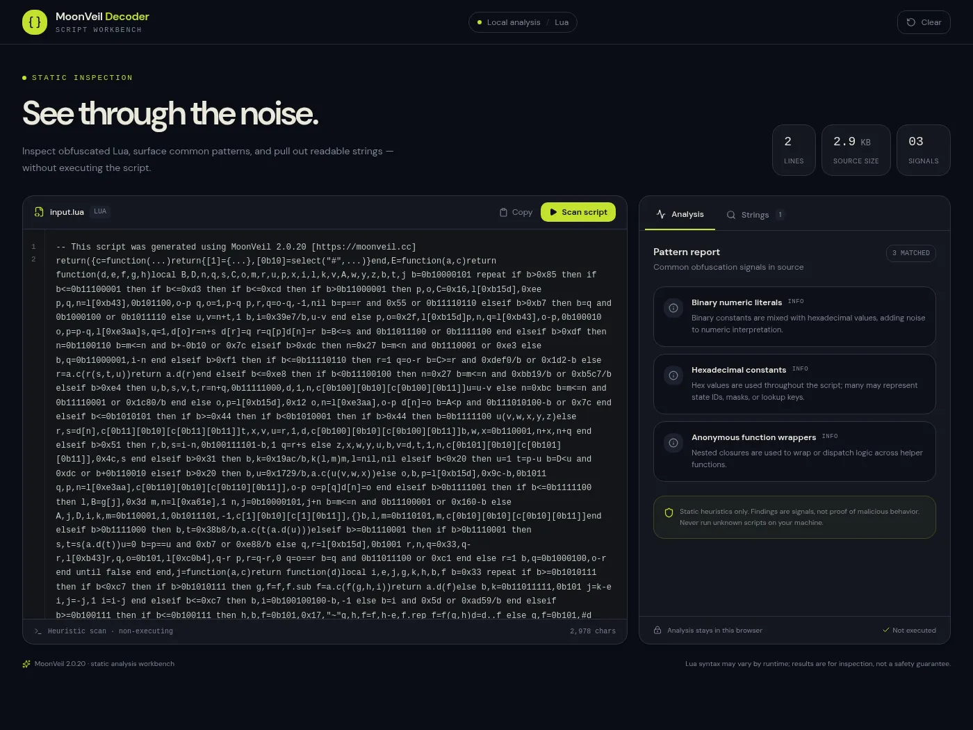 MoonVeil Decoder