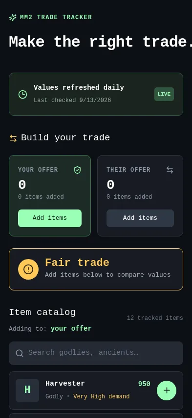 MM2 Trade Tracker