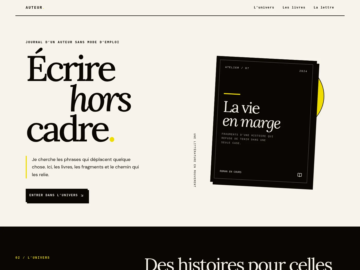 Auteur Website Launch