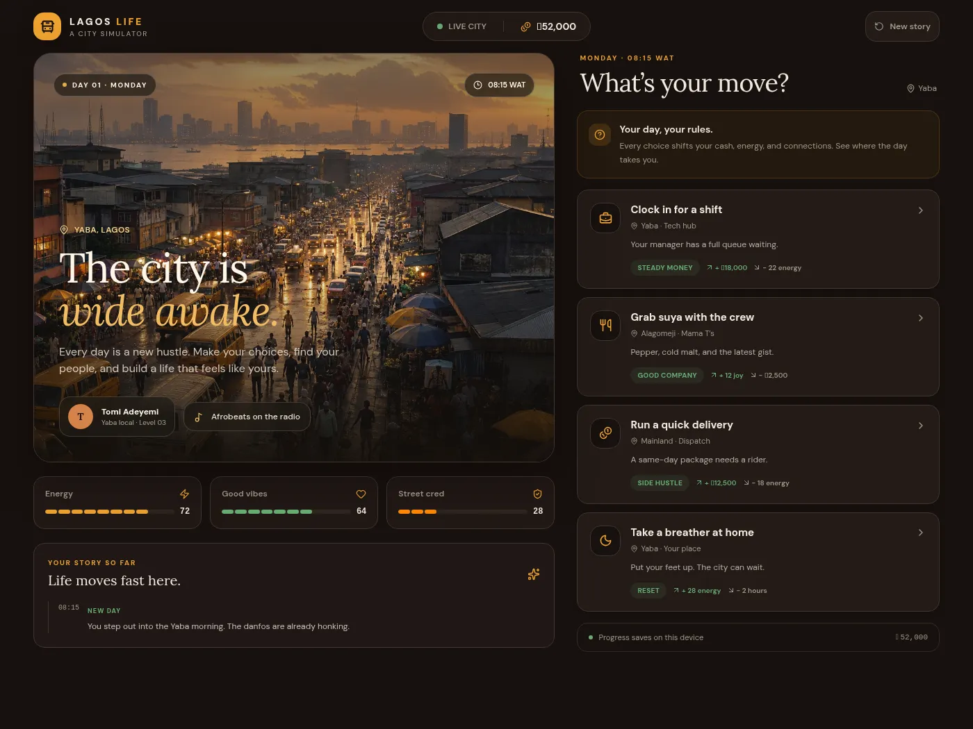 Upgraded Lagos Life Game