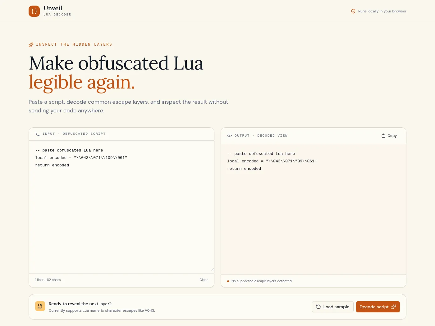 Obfuscation Decoder Tool