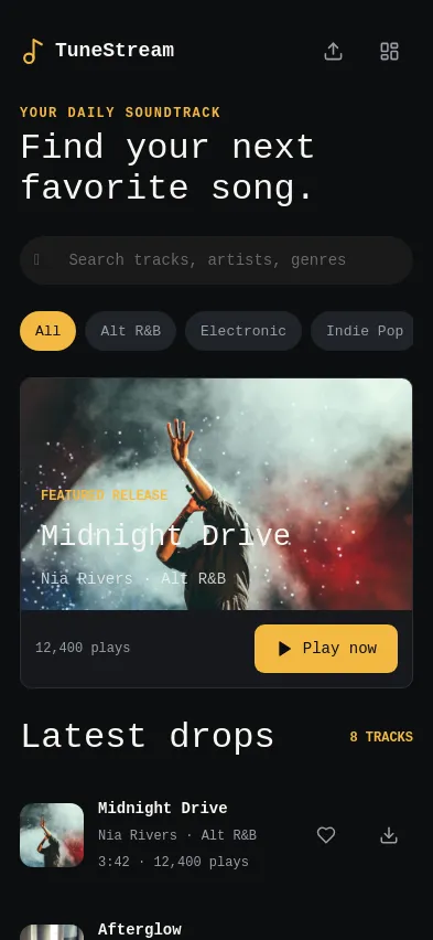 TuneStream Hub