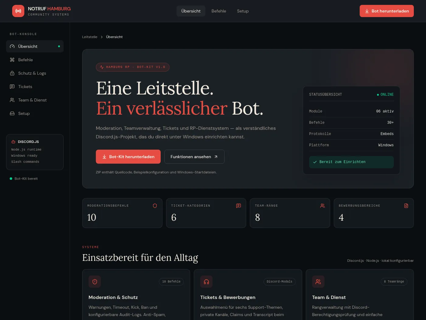 Notruf Hamburg Discord Bot