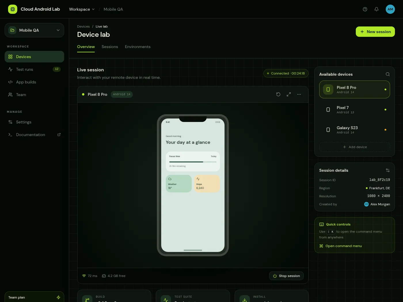 Cloud Android Lab