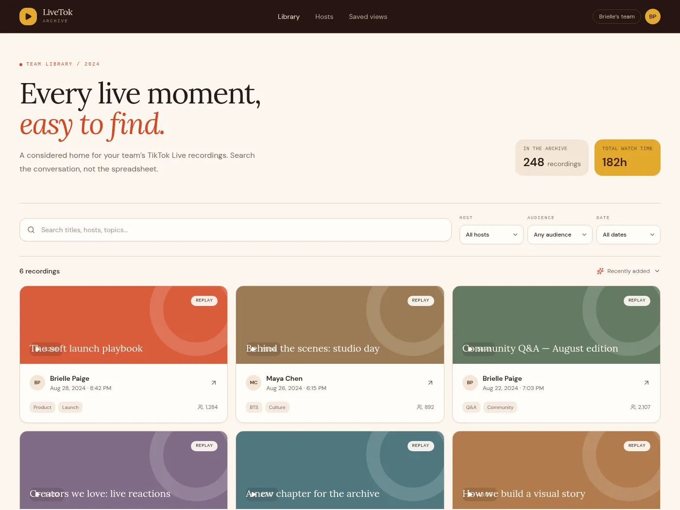 LiveTok Archive