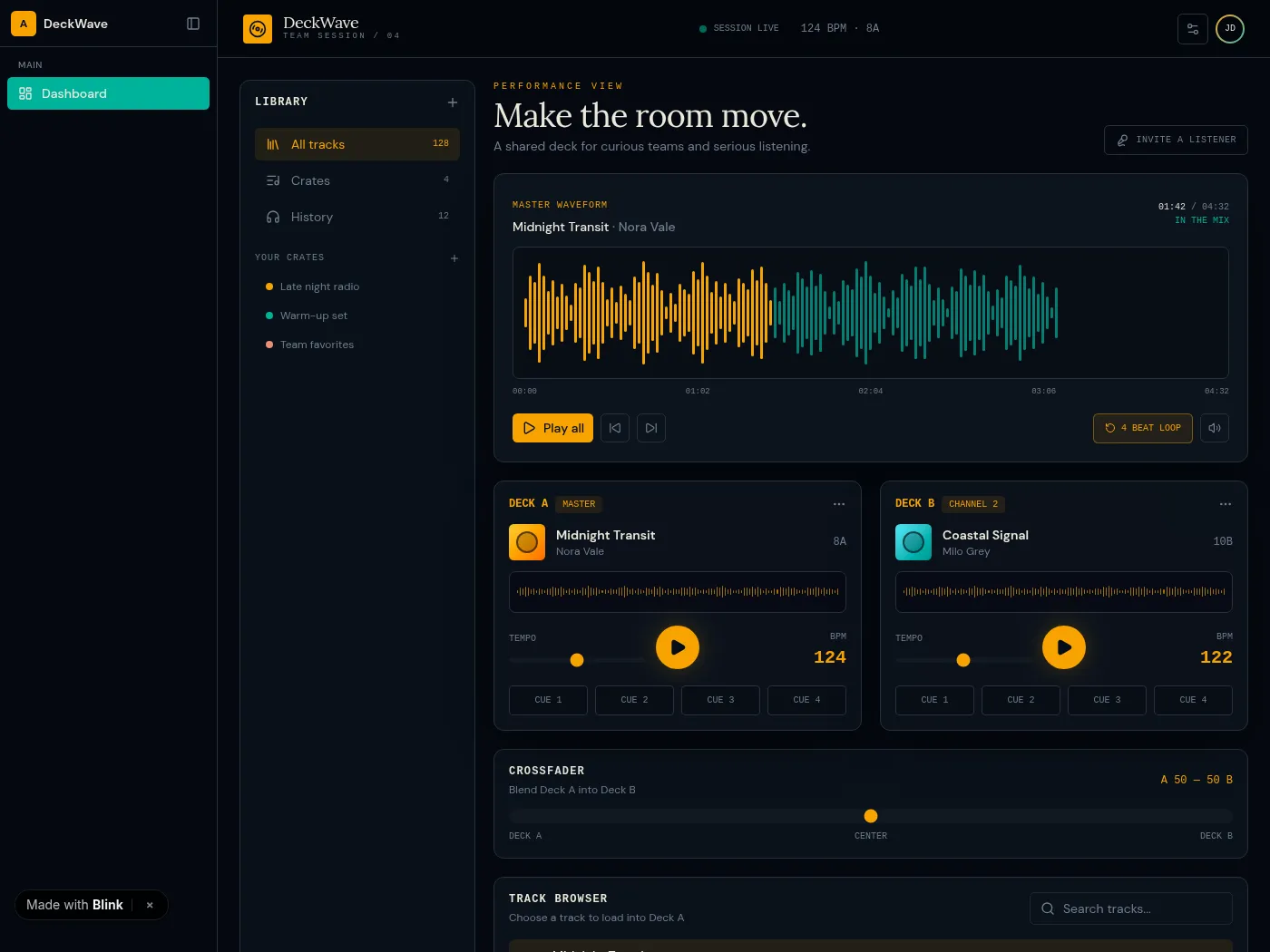 DeckWave DJ Simulator