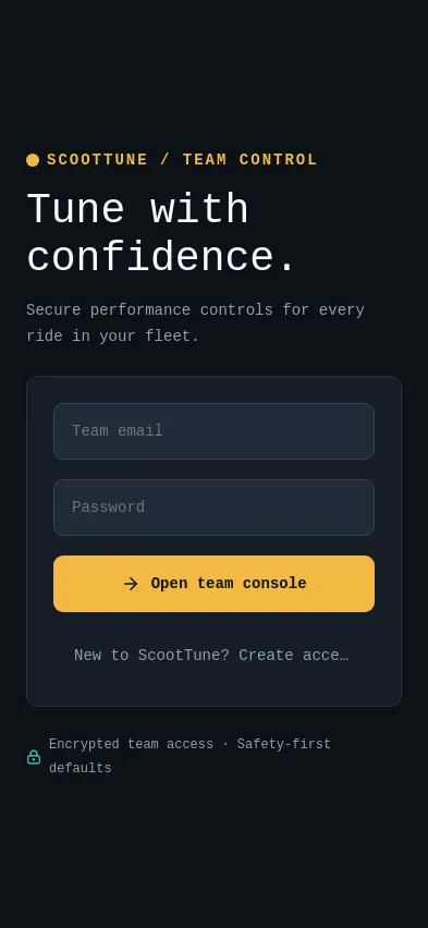 ScootTune Mobile App
