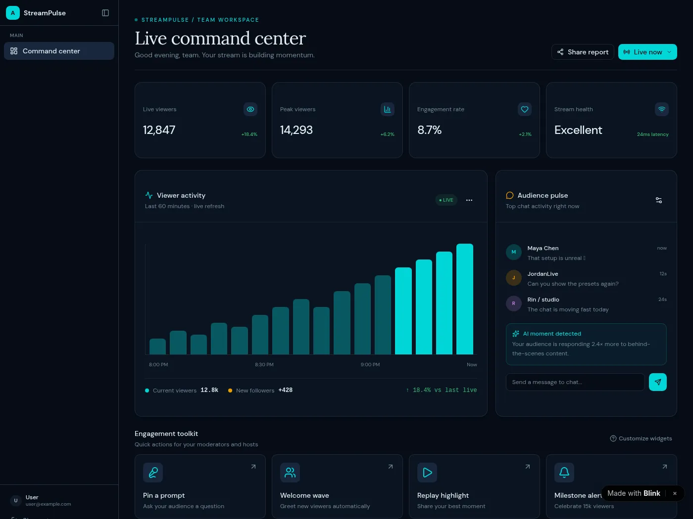 LiveStream Insight Hub