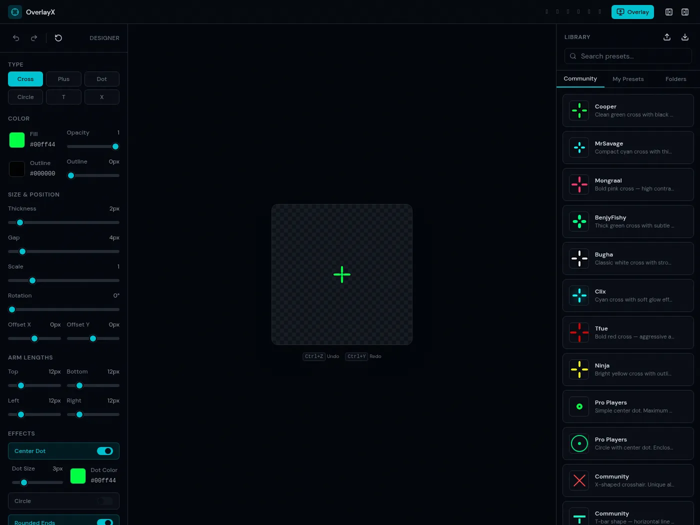 OverlayX Crosshair Studio