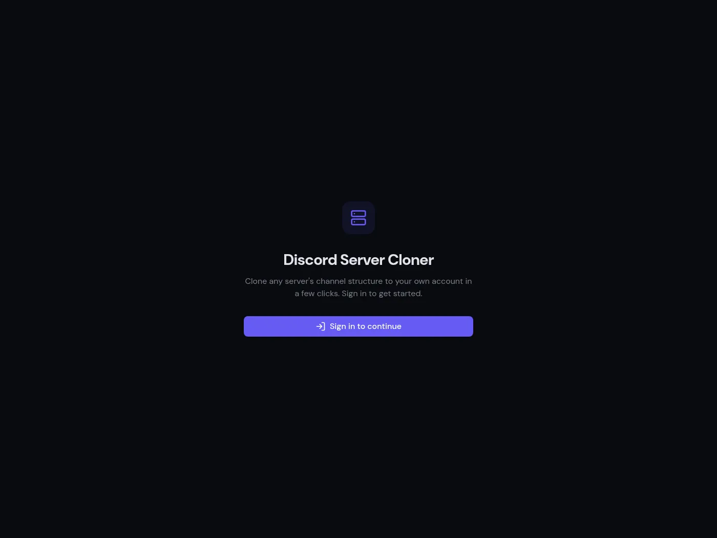 Discord Server Cloner