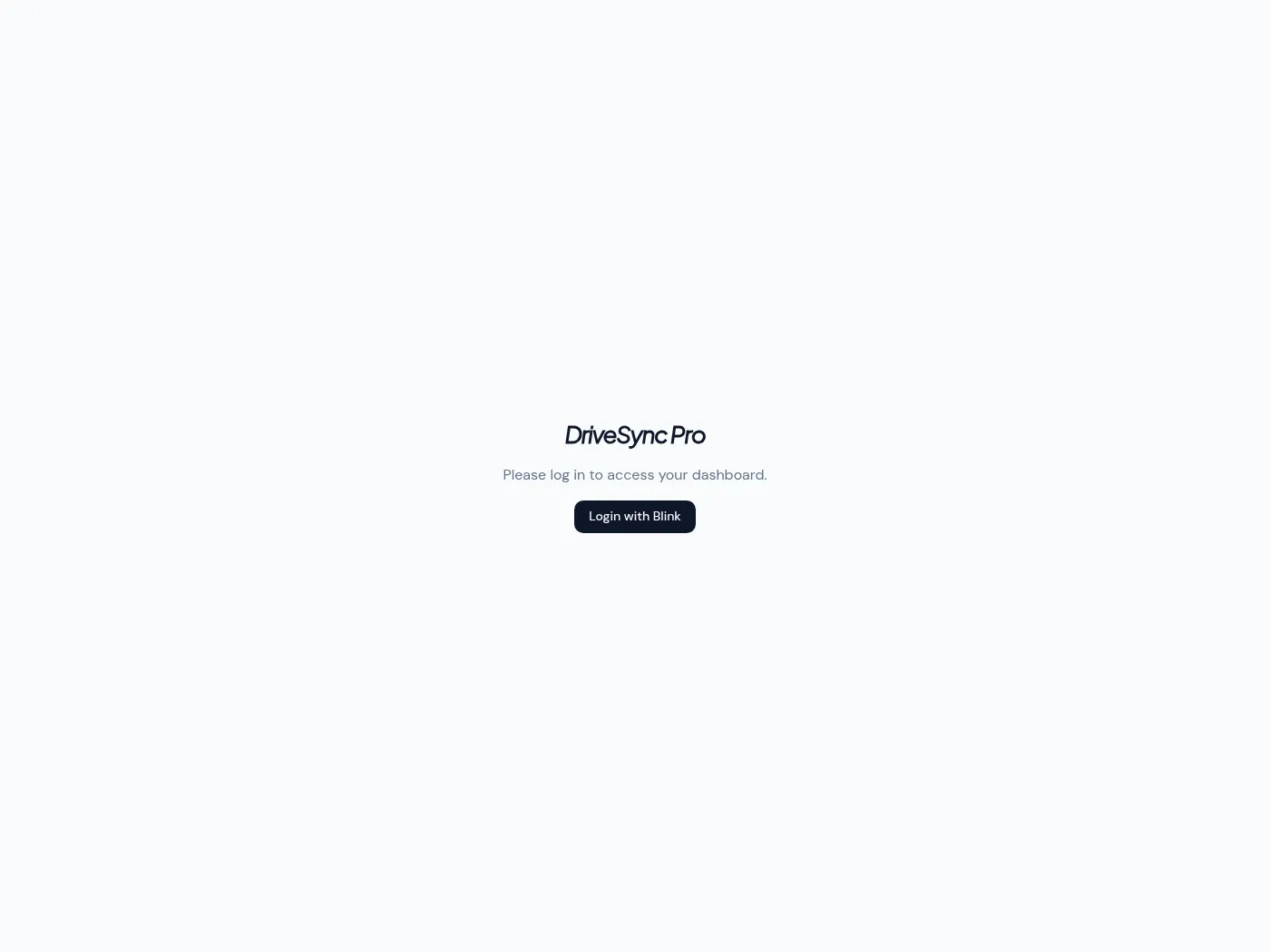 DriveSync Pro Dashboard