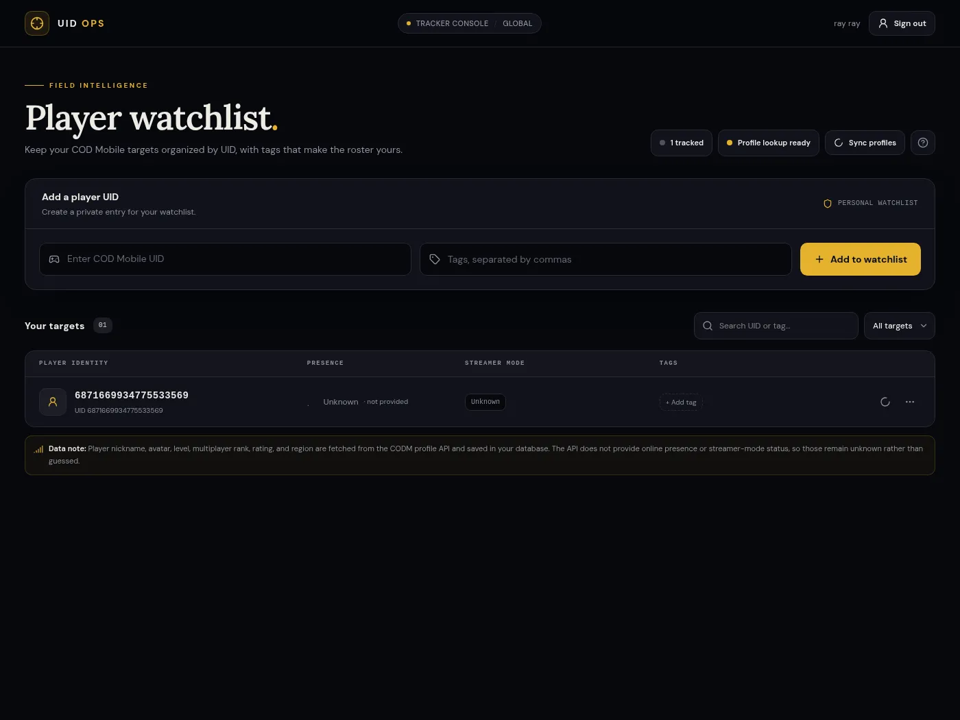 CODM Tracker Hub