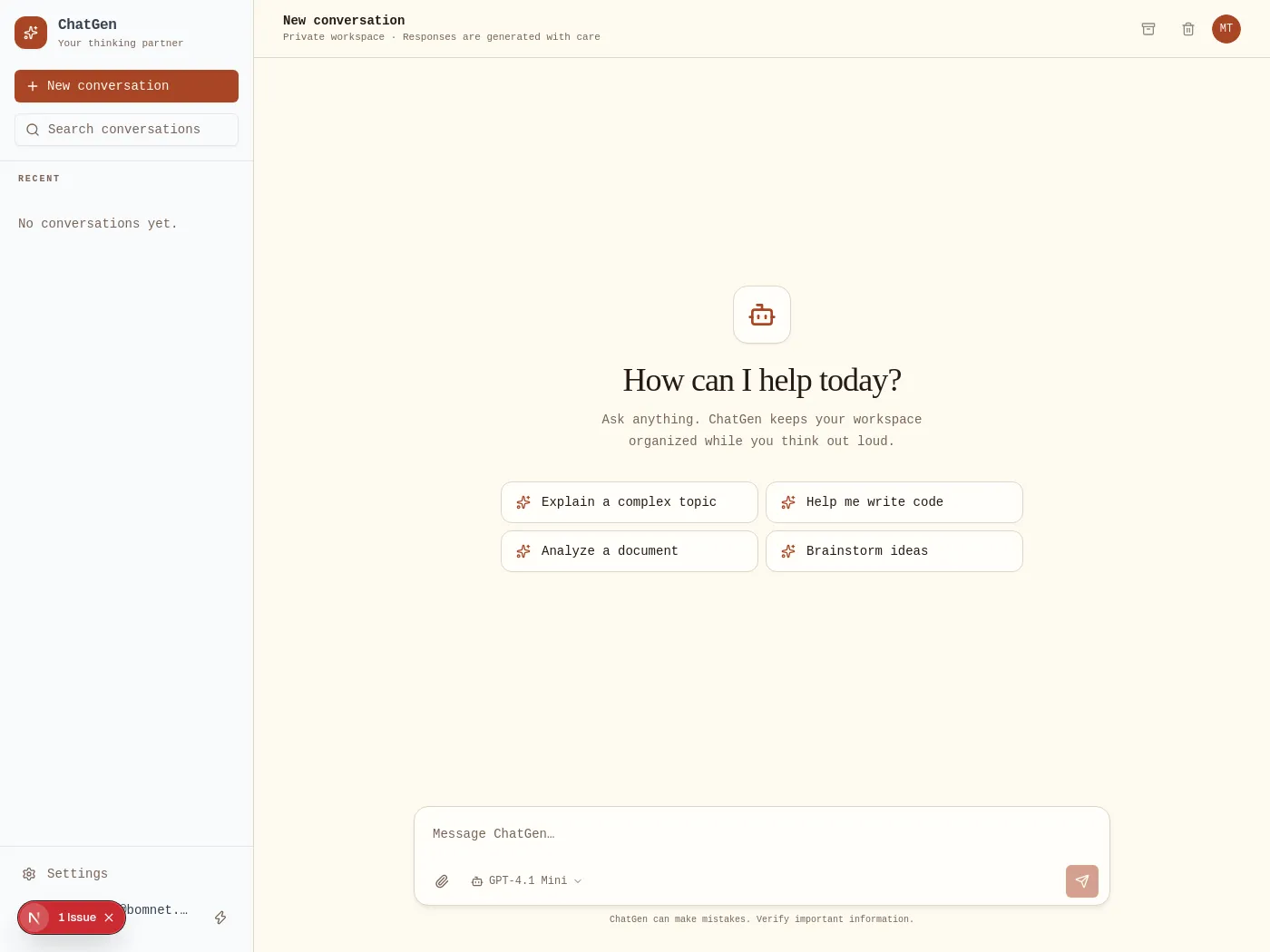 ChatGen AI Platform