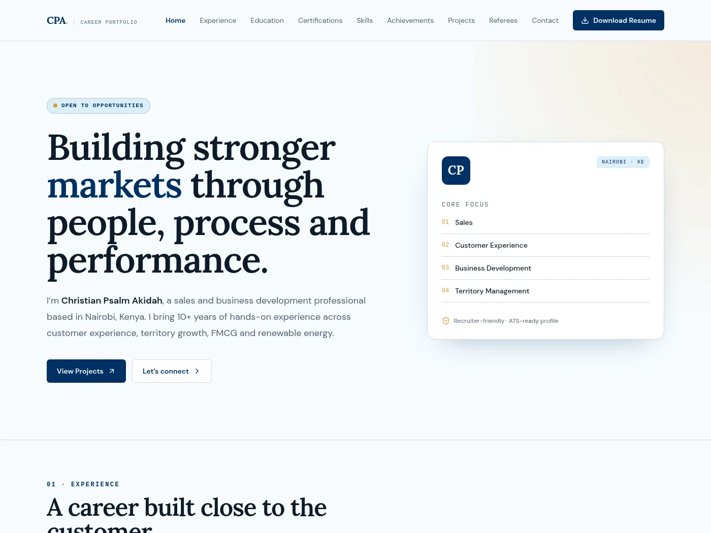 Akidah Career Portfolio