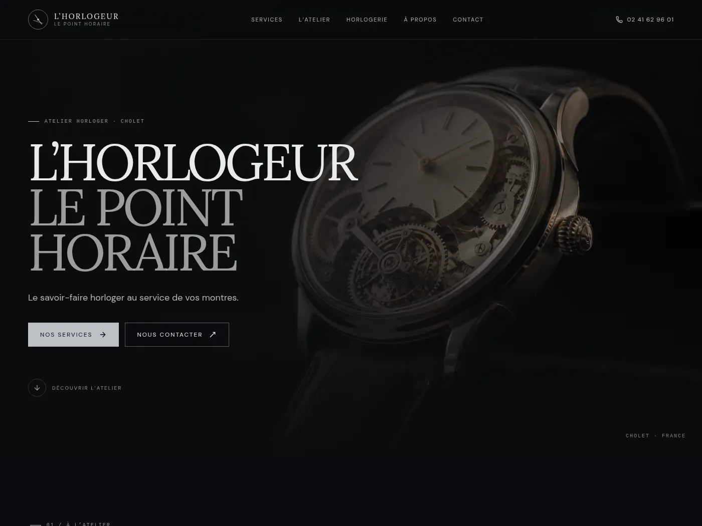 Horlogerie Immersive 3D Web