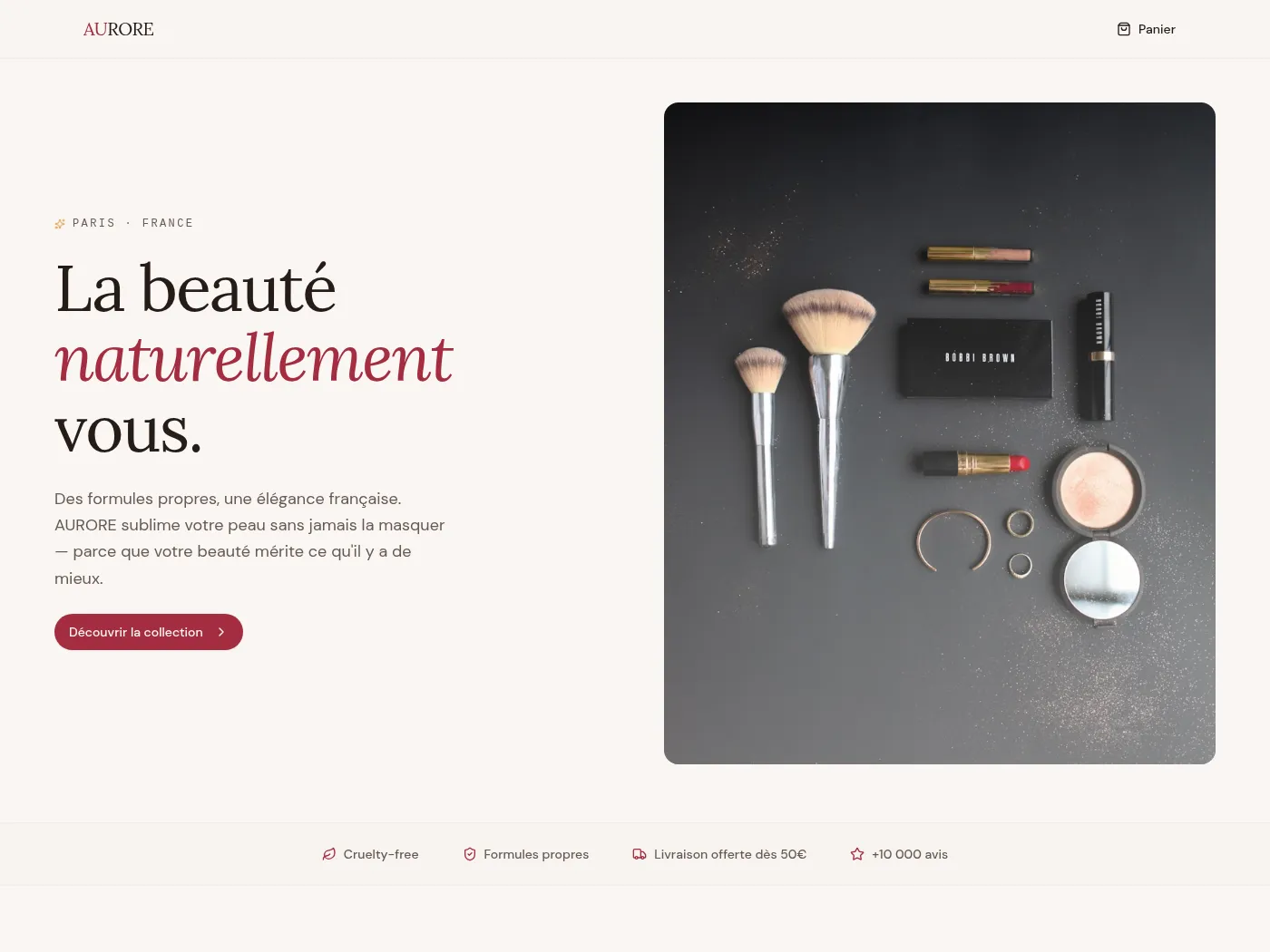Makeup Brand Website