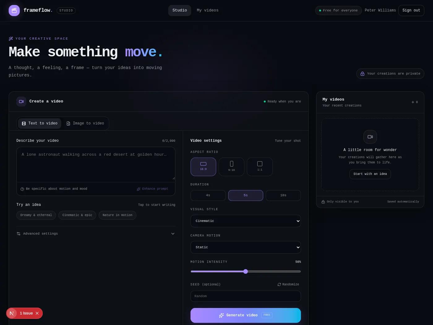 Free AI Video Creator