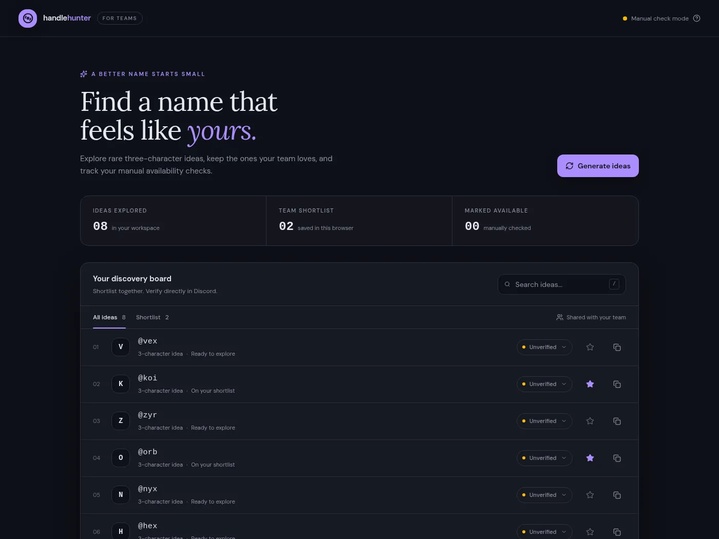 Discord Handle Hunter