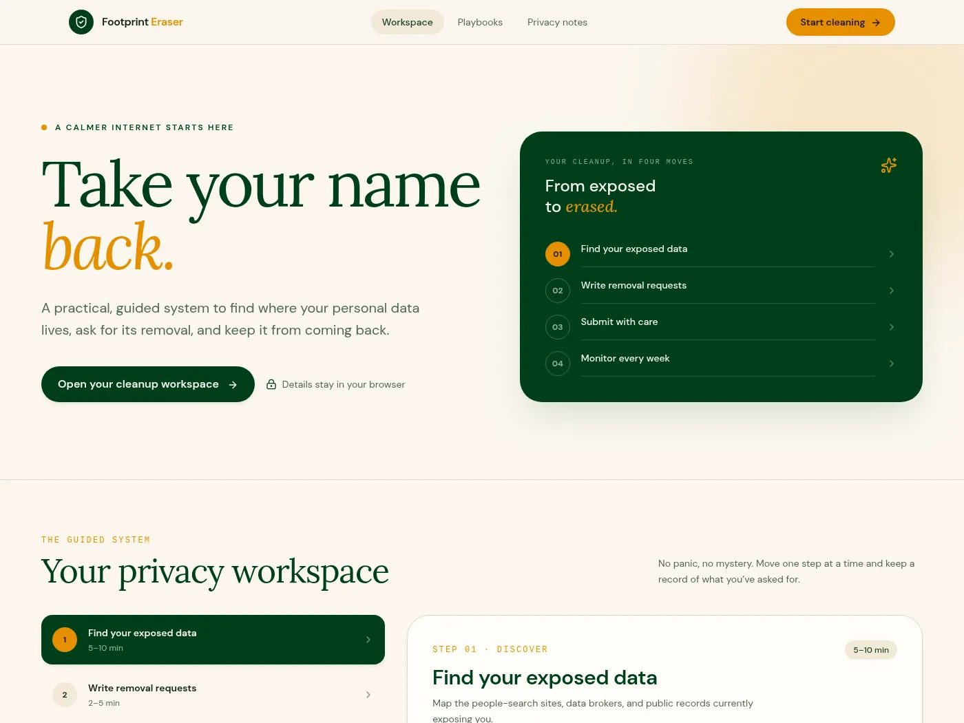 Erase Digital Footprint Hub
