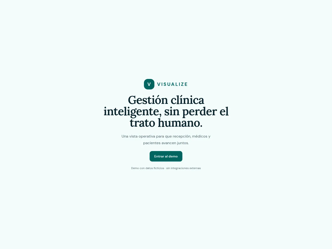 VISUALIZE - Gestión Clínica IA