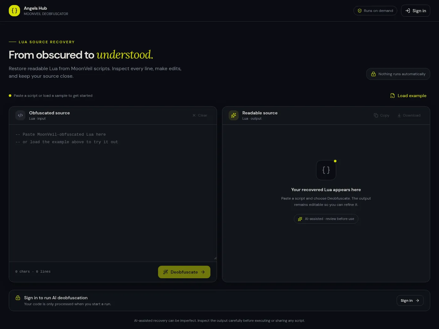 MoonVeil Lua Deobfuscator