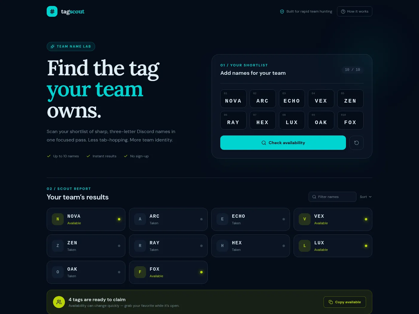 Discord Name Checker