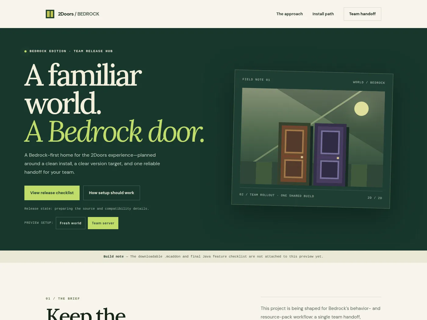 2Doors Bedrock Add-On