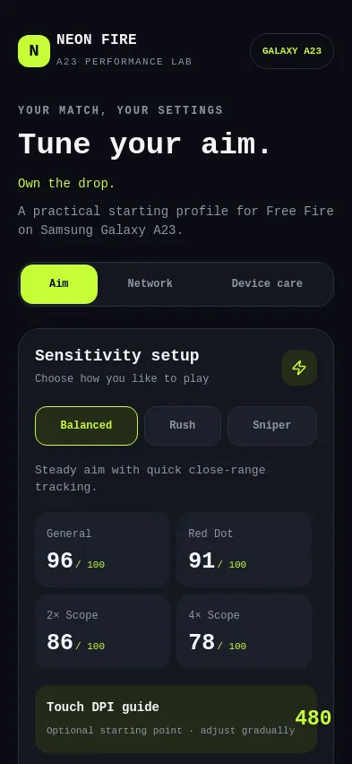 Neon Fire Optimizer