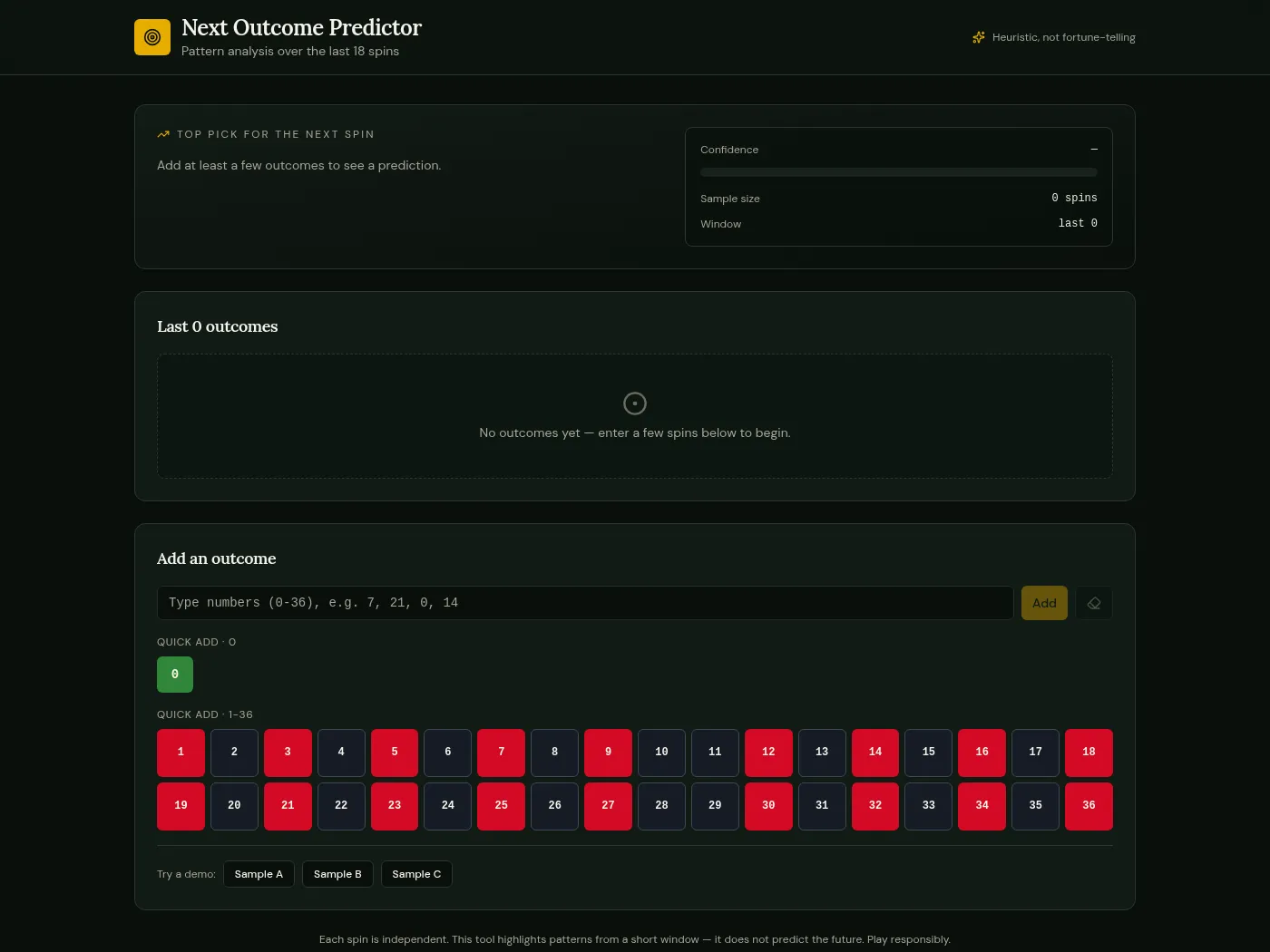 Next Outcome Predictor