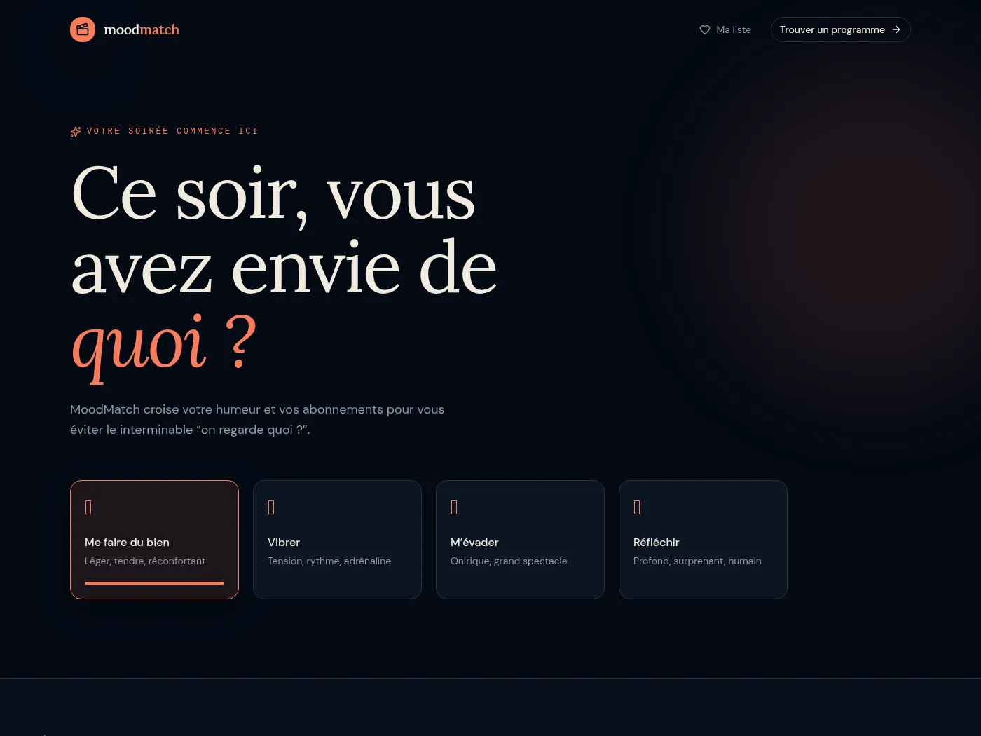 MoodMatch Streaming Advisor